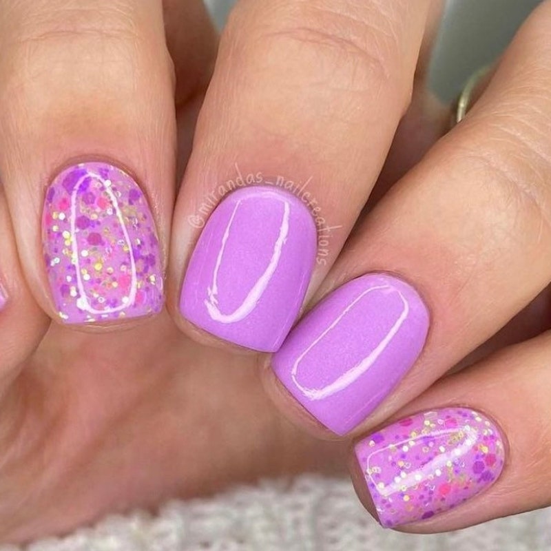Lilac Nails - Etsy