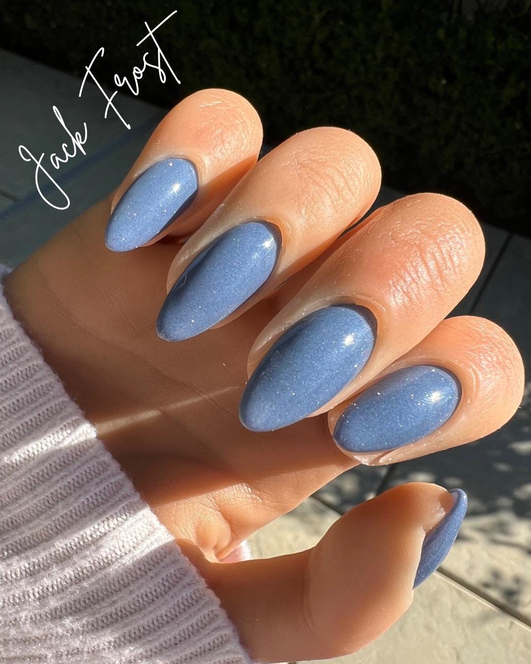 JACK FROST- Blue Shimmer Dip Powder, Blue Shimmer Nail Dip, Blue Dip ...