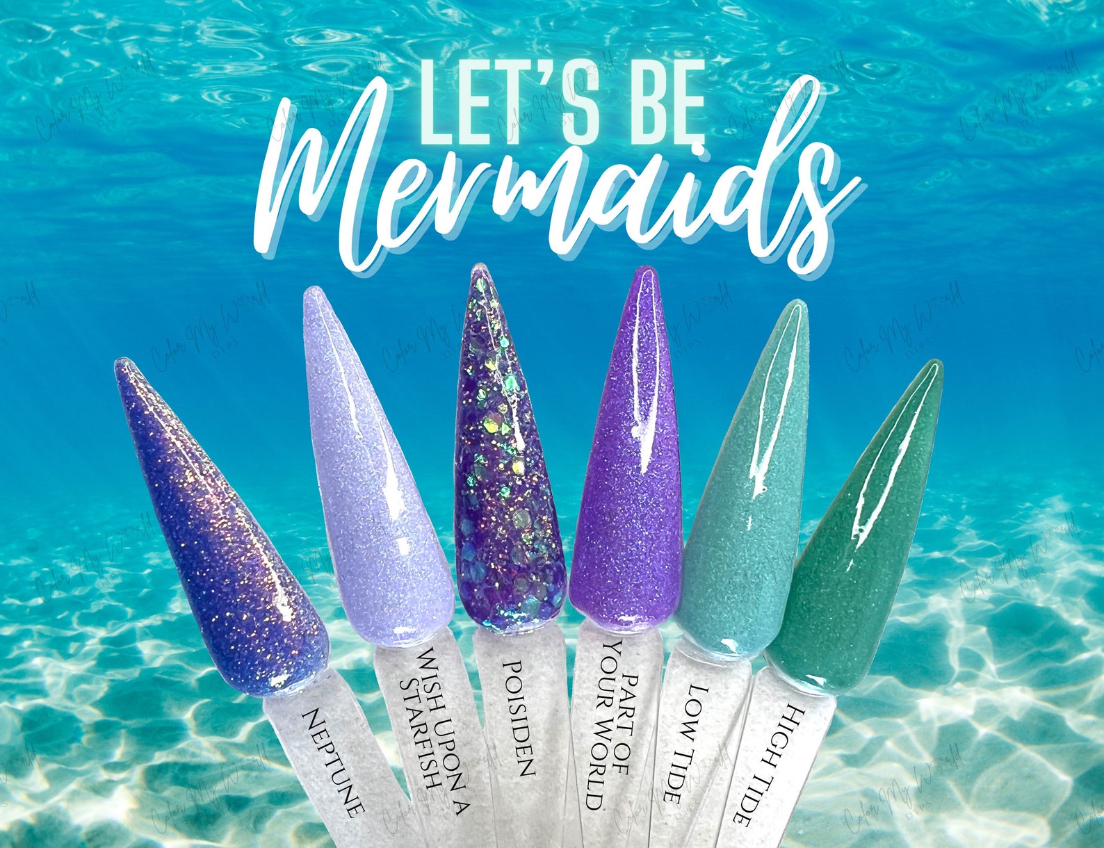 Part of Your World- Purple Shimmer Dip Powder, Purple Shimmer Nail Dip ...