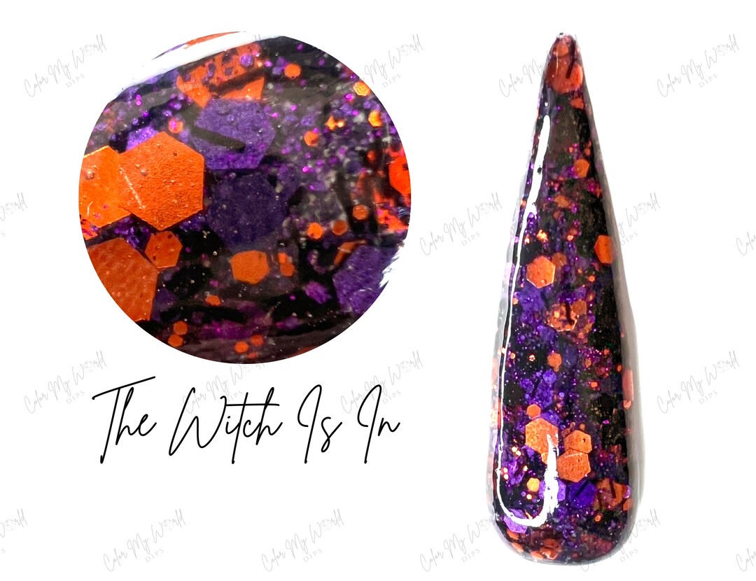 The Witch is In-glitter Dip Powder, Glitter Nail Dip, Dip Powder, Nail ...
