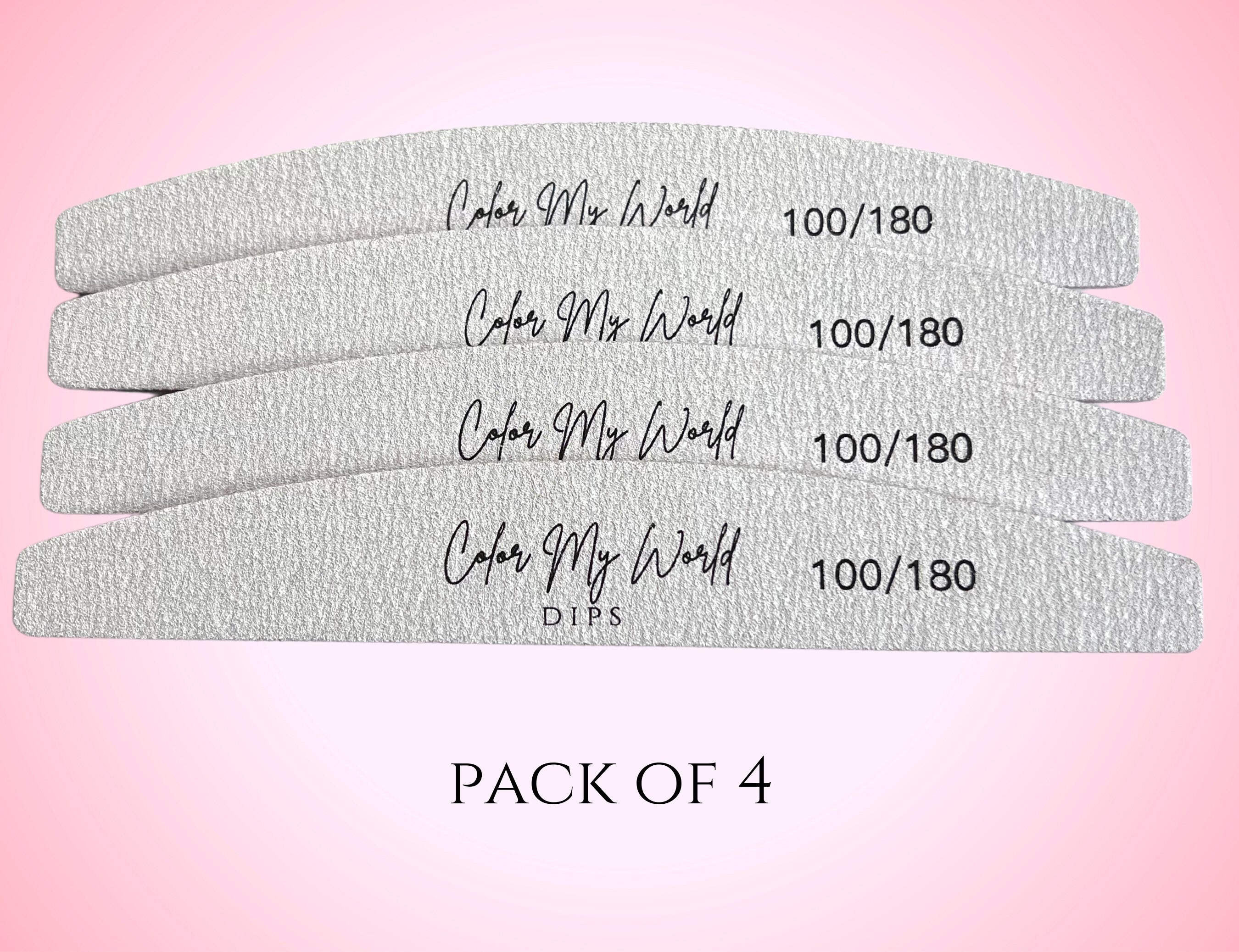 NAIL FILE- Nail File, 100/180 Grit Nail File, Nail Accessories, Mani ...