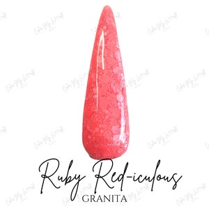 RUBY RED-ICULOUS- Neon Dip Powder, Dip Powder, Dip Powders, Nail Dips ...