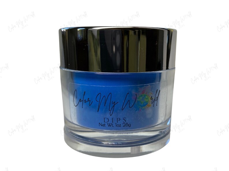 NAUTI-CAL Blue Dip Powder Bright Blue Dip Powder Blue Nail - Etsy