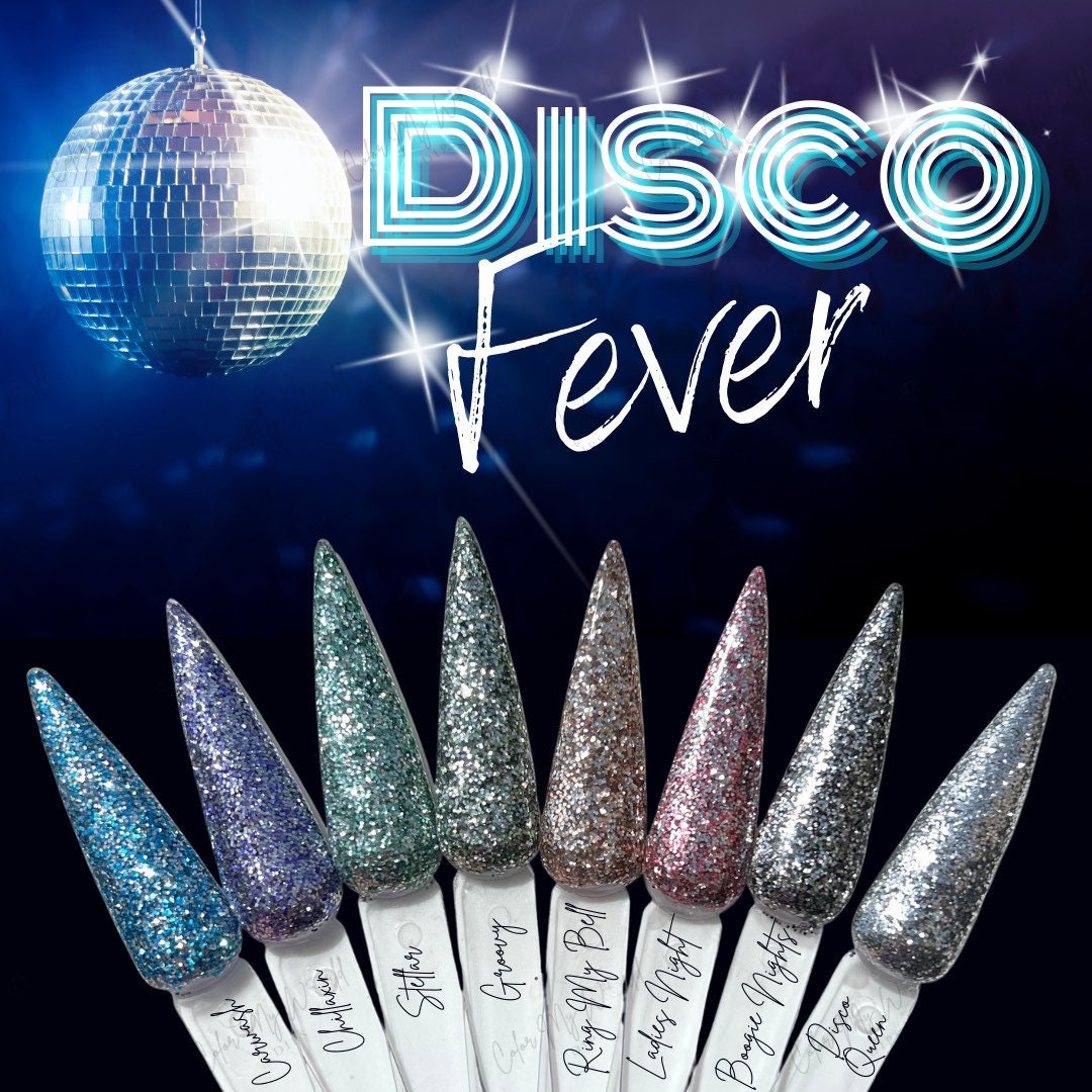 DISCO QUEEN Glitter Dip Powder Glitter Nail Dip Dip Powder - Etsy