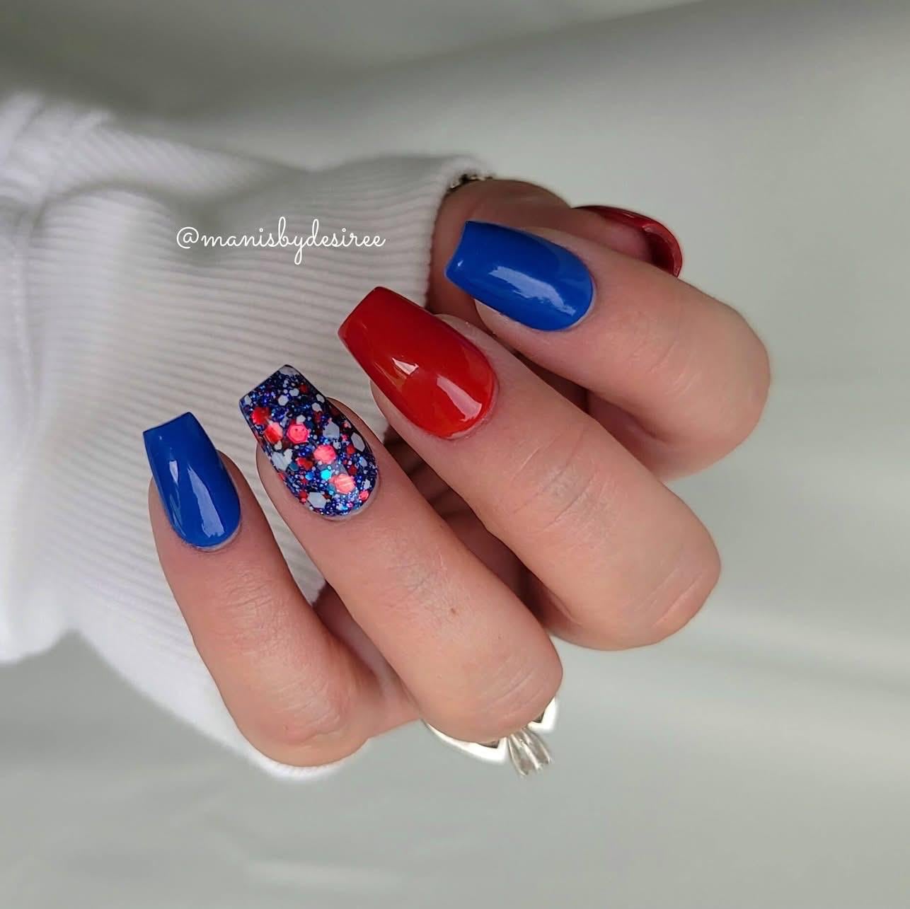 NAUTI-CAL- Blue Dip Powder, Bright Blue Dip Powder, Blue Nail Dip, Dip ...