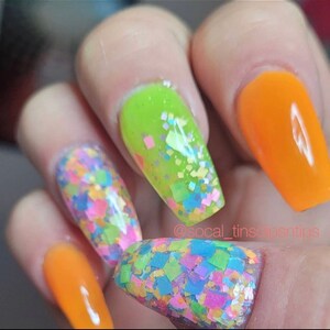ELECTRIC LEMONADE Neon Dip Powder Neon Dip Nails Dip - Etsy