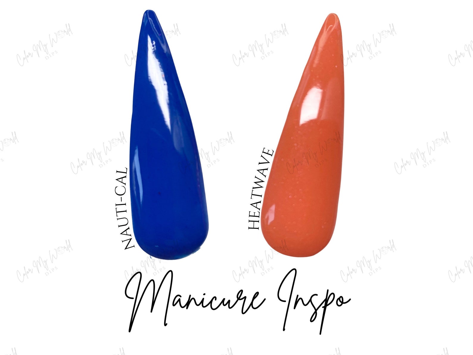 NAUTI-CAL Blue Dip Powder Bright Blue Dip Powder Blue Nail - Etsy