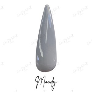 MOODY- Gray Dip Powder, Gray Nail Dip Powder, Nail Dip Powder, Dip ...
