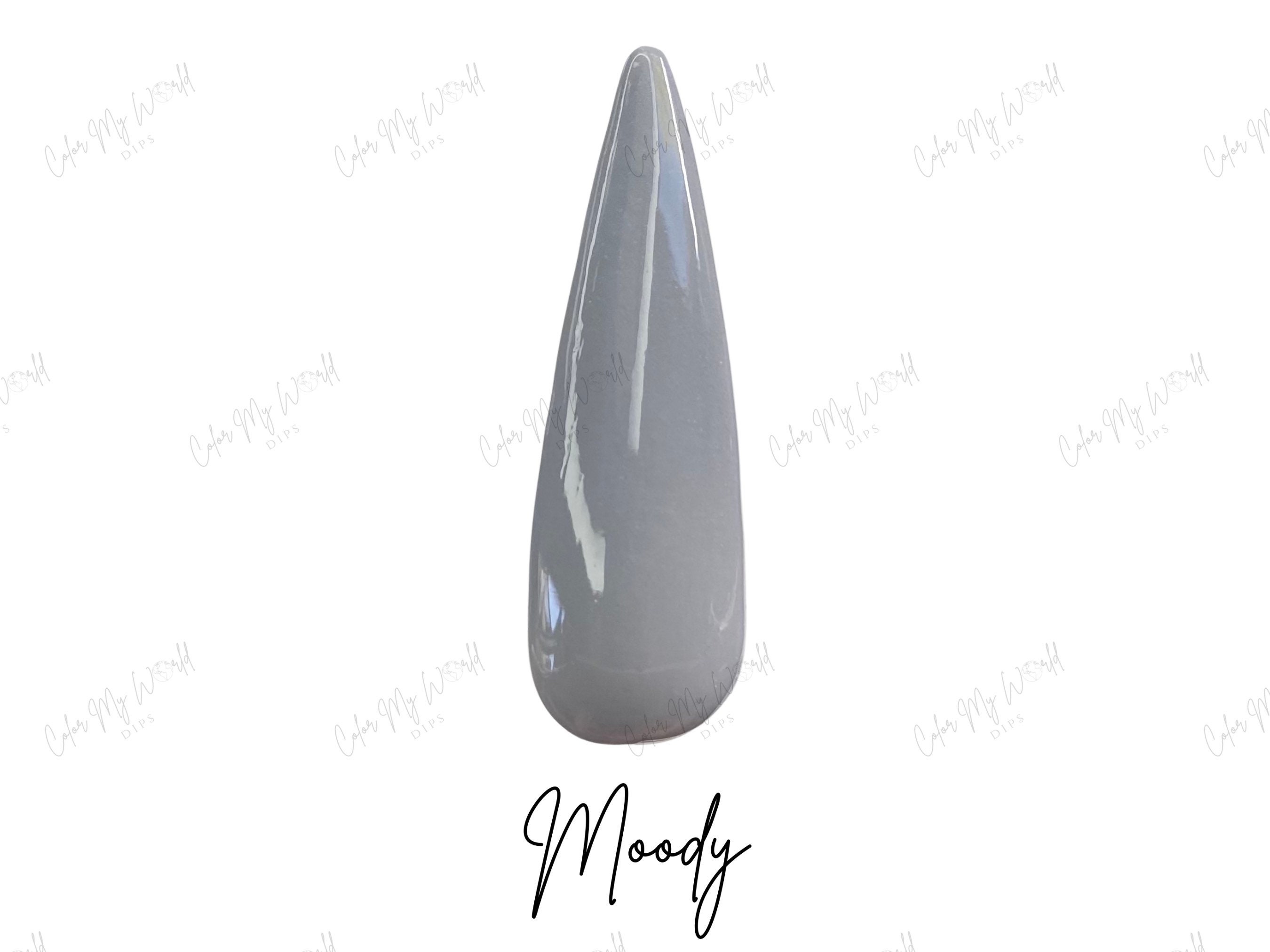 MOODY- Gray Dip Powder, Gray Nail Dip Powder, Nail Dip Powder, Dip ...