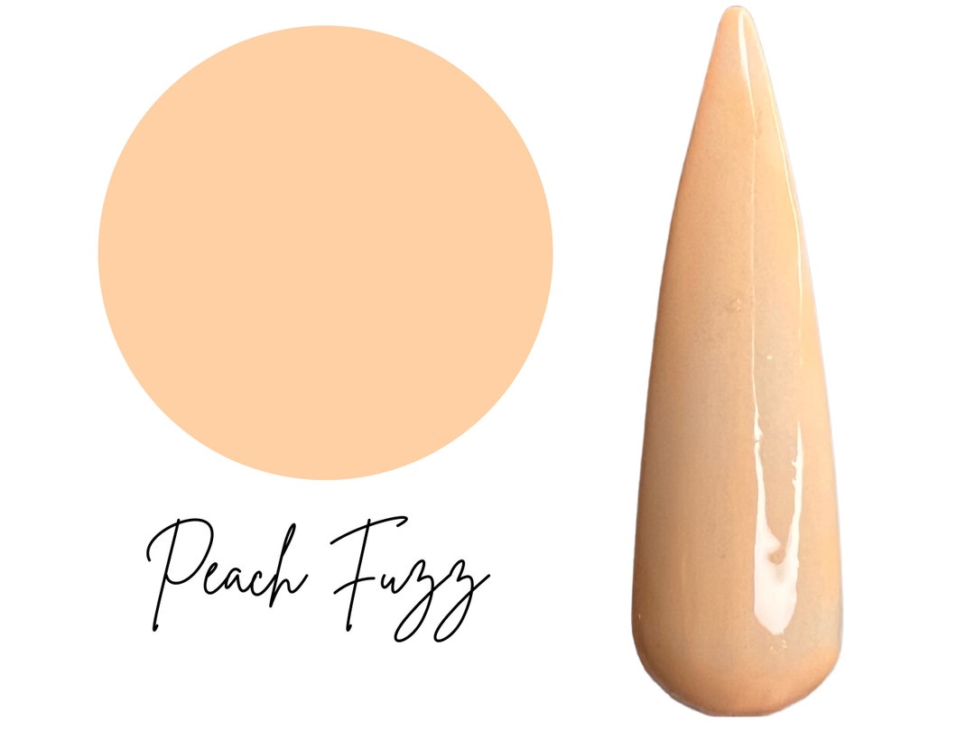 PEACH FUZZ- Peach Dip Powder, Peach Nails, Dip Nails, Dip Powder, Nail ...