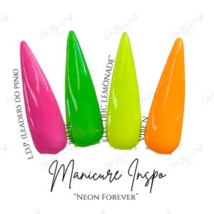 ELECTRIC LEMONADE Neon Dip Powder Neon Dip Nails Dip - Etsy