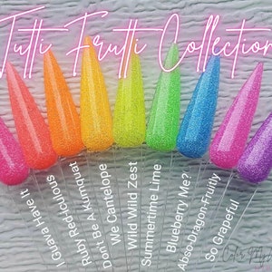 RUBY RED-ICULOUS Neon Dip Powder Dip Powder Dip Powders | Etsy