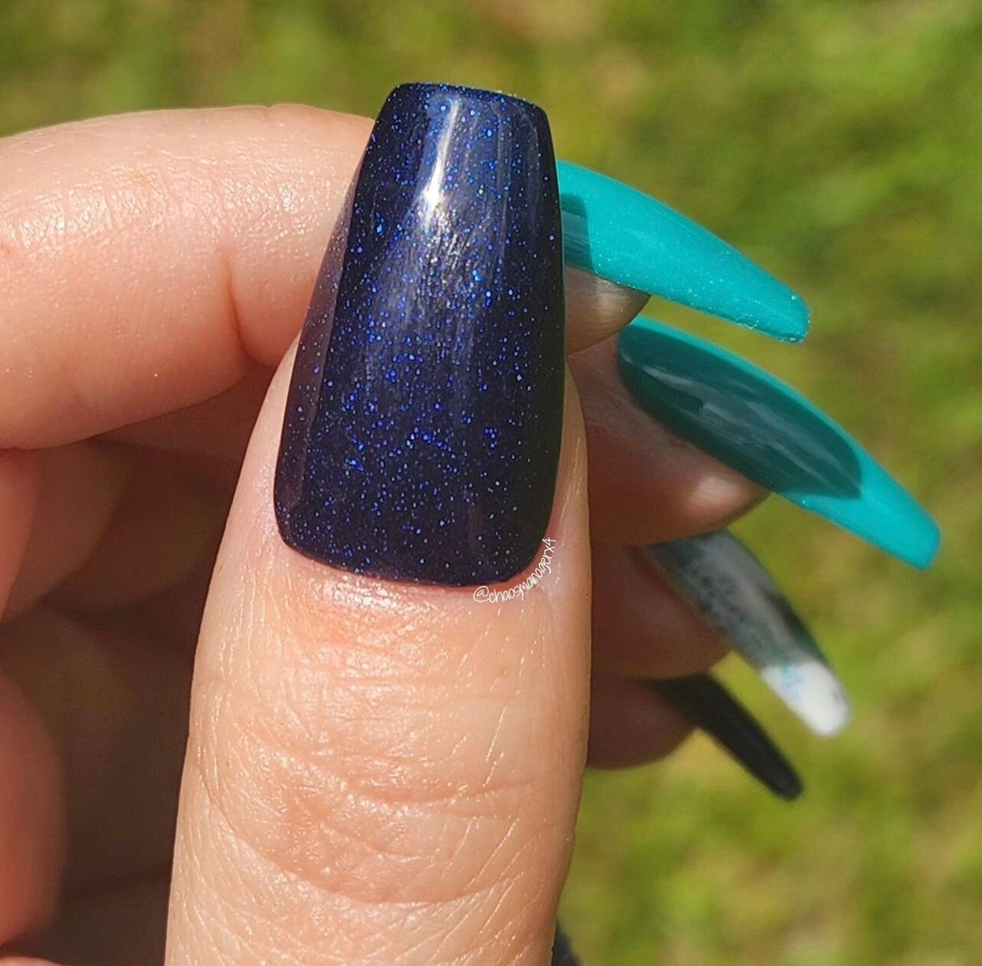 Heart of the Ocean- Blue Dip Powder, Blue Nail Dip, Dip Powder, Nail ...