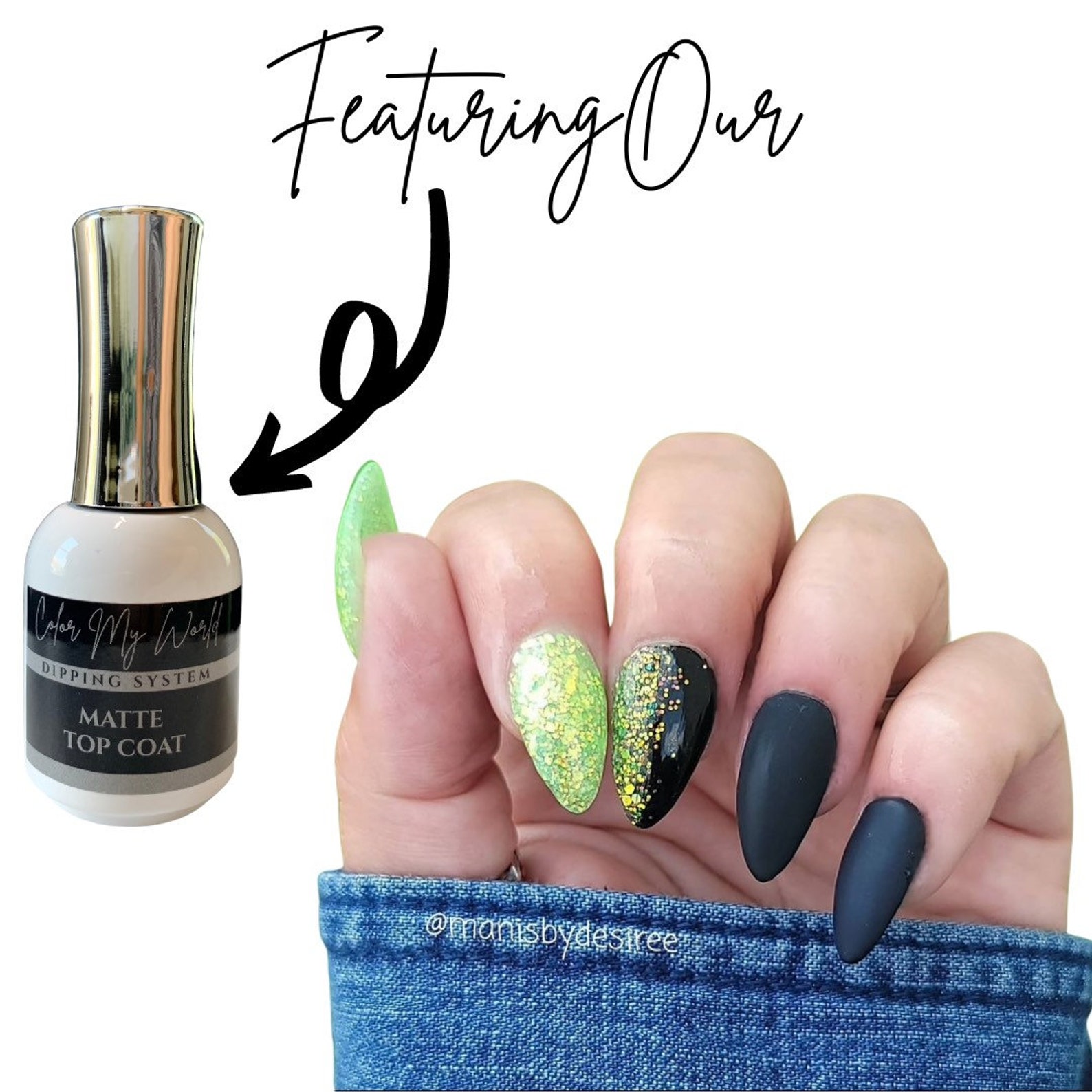 CLOUT Black Nail Dip Powder Black Dip Powder Nail Dip Dip - Etsy