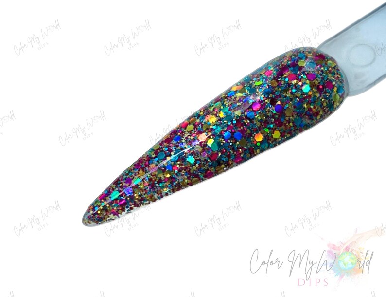 CAROUSEL Glitter Dip Powder Glitter Nail Dip Dip Powder | Etsy