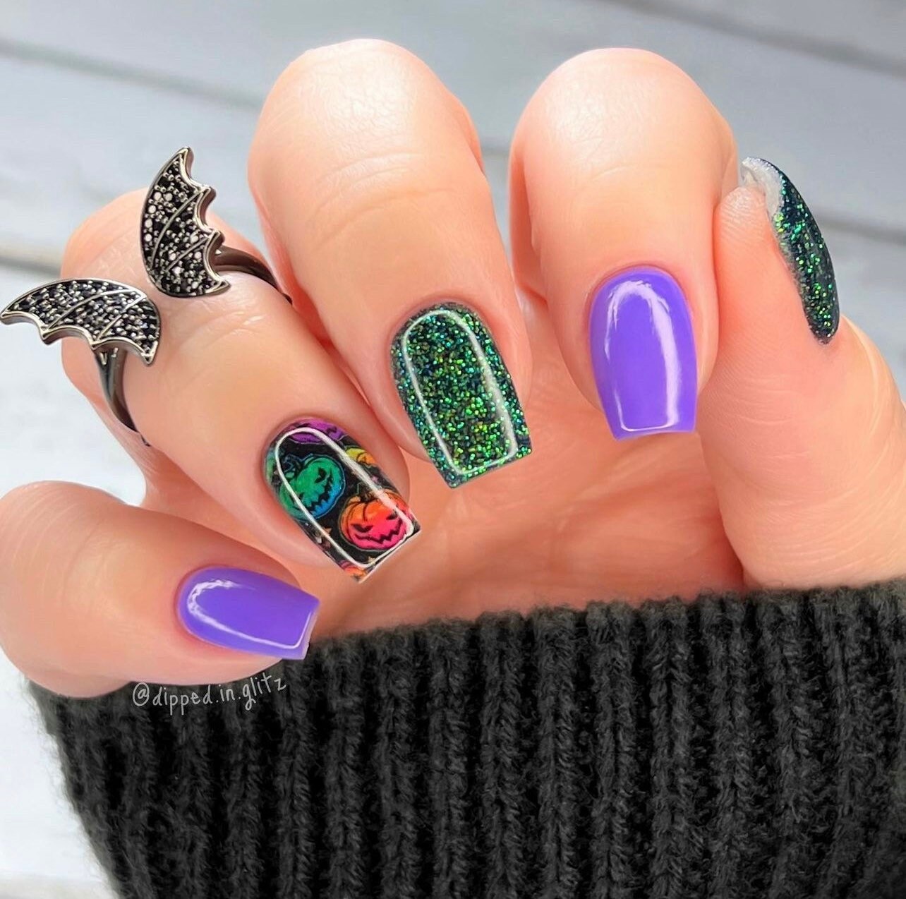 EMERALD City-glitter Dip Powder Fall Nail Dip Dip Powder - Etsy