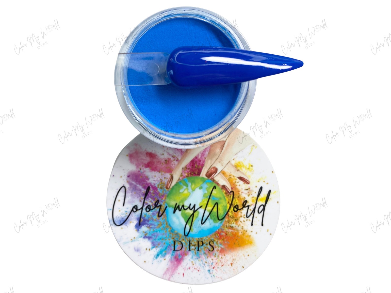 NAUTI-CAL Blue Dip Powder Bright Blue Dip Powder Blue Nail - Etsy