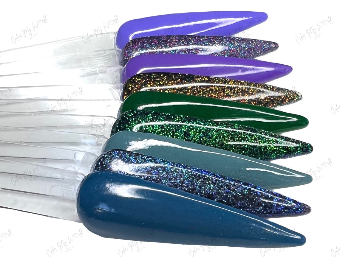 CITRUS Grove-glitter Dip Powder Fall Nail Dip Dip Powder - Etsy