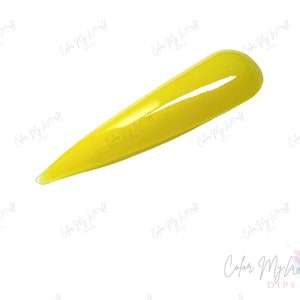 Sun-daze-yellow Dip Powder Yellow Nail Dip Dip Powder Nail - Etsy