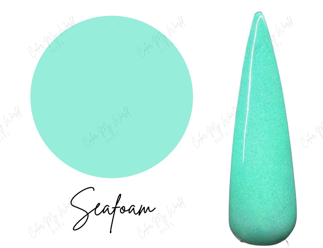 SEAFOAM- Sea Foam Green Dip Powder, Seafoam Nail Dip, Dip Powder, Nail ...