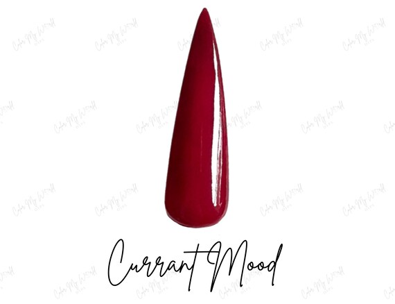 CURRANT MOOD Dip Powder Nail Dip Red Dip Powder Nail Dip | Etsy