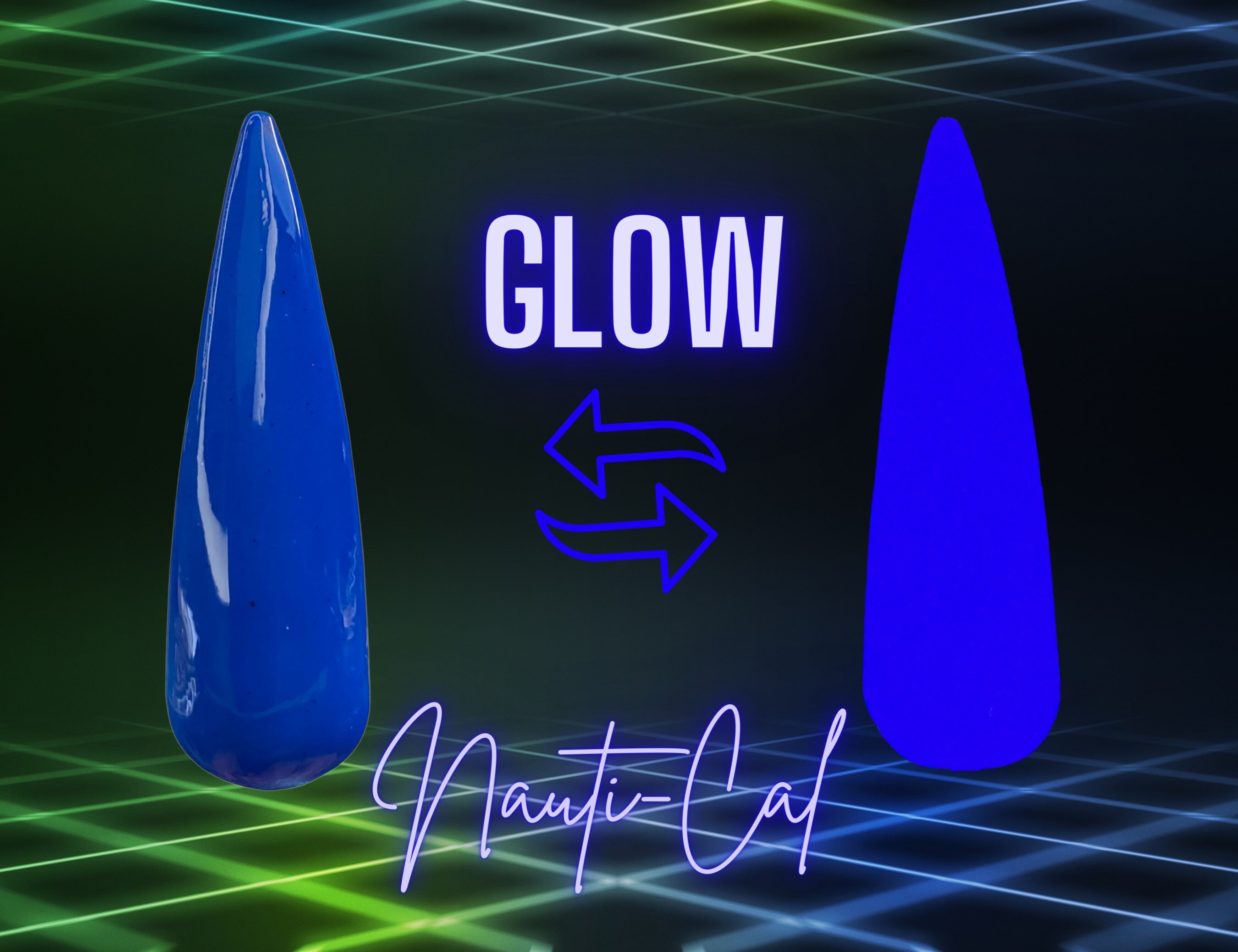 NAUTI-CAL Blue Dip Powder Bright Blue Dip Powder Blue Nail | Etsy