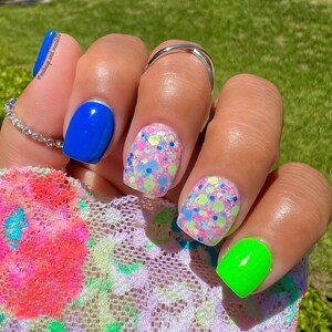 NAUTI-CAL- Blue Dip Powder, Bright Blue Dip Powder, Blue Nail Dip, Dip ...