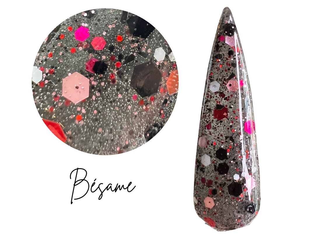 BÉSAME Valentines Glitter, Glitter Dip Powder, Glitter Nail Dip, Dip ...