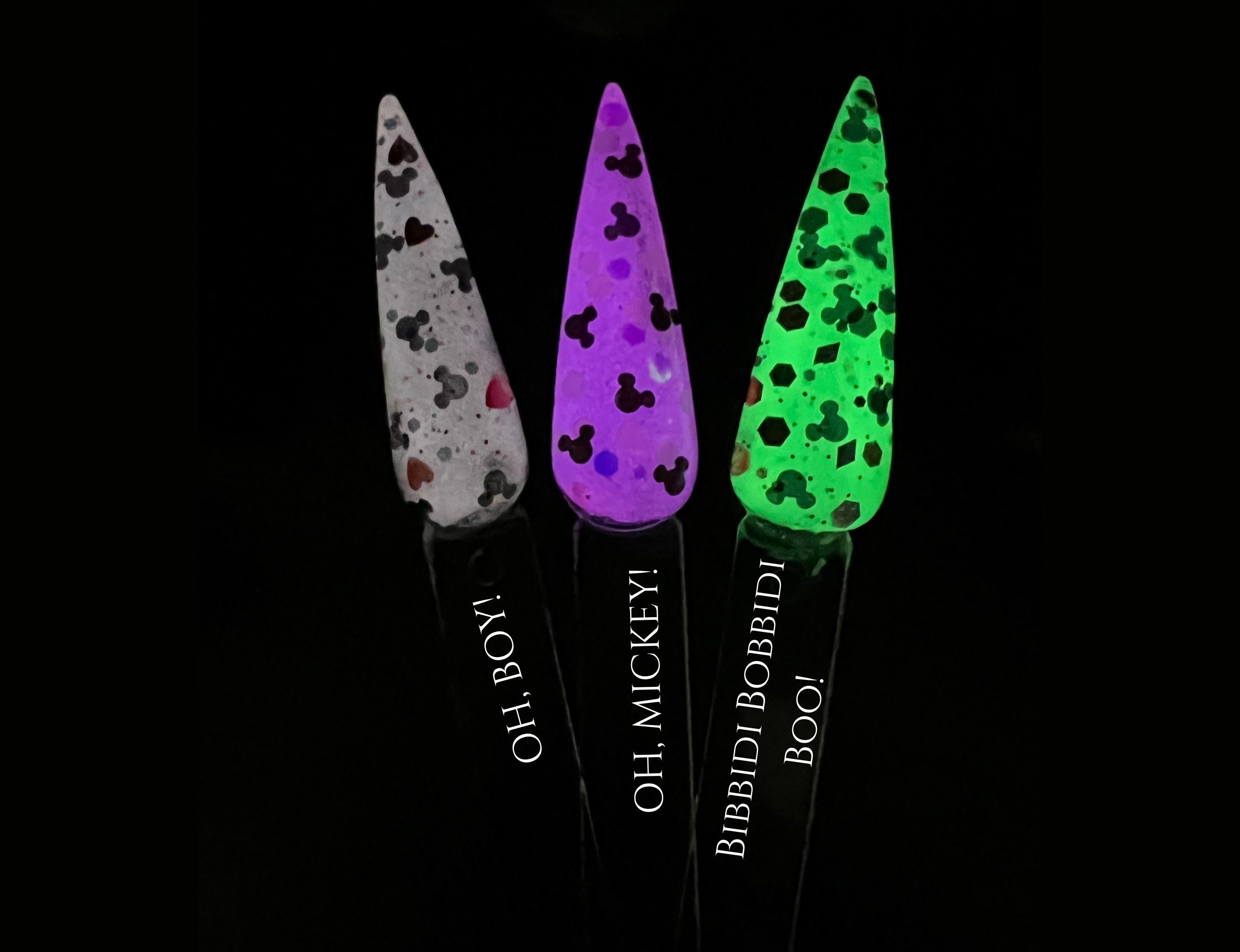 BIBBIDI BOBBIDI BOO Glow Dip Powder Glow Nail Dip Dip - Etsy