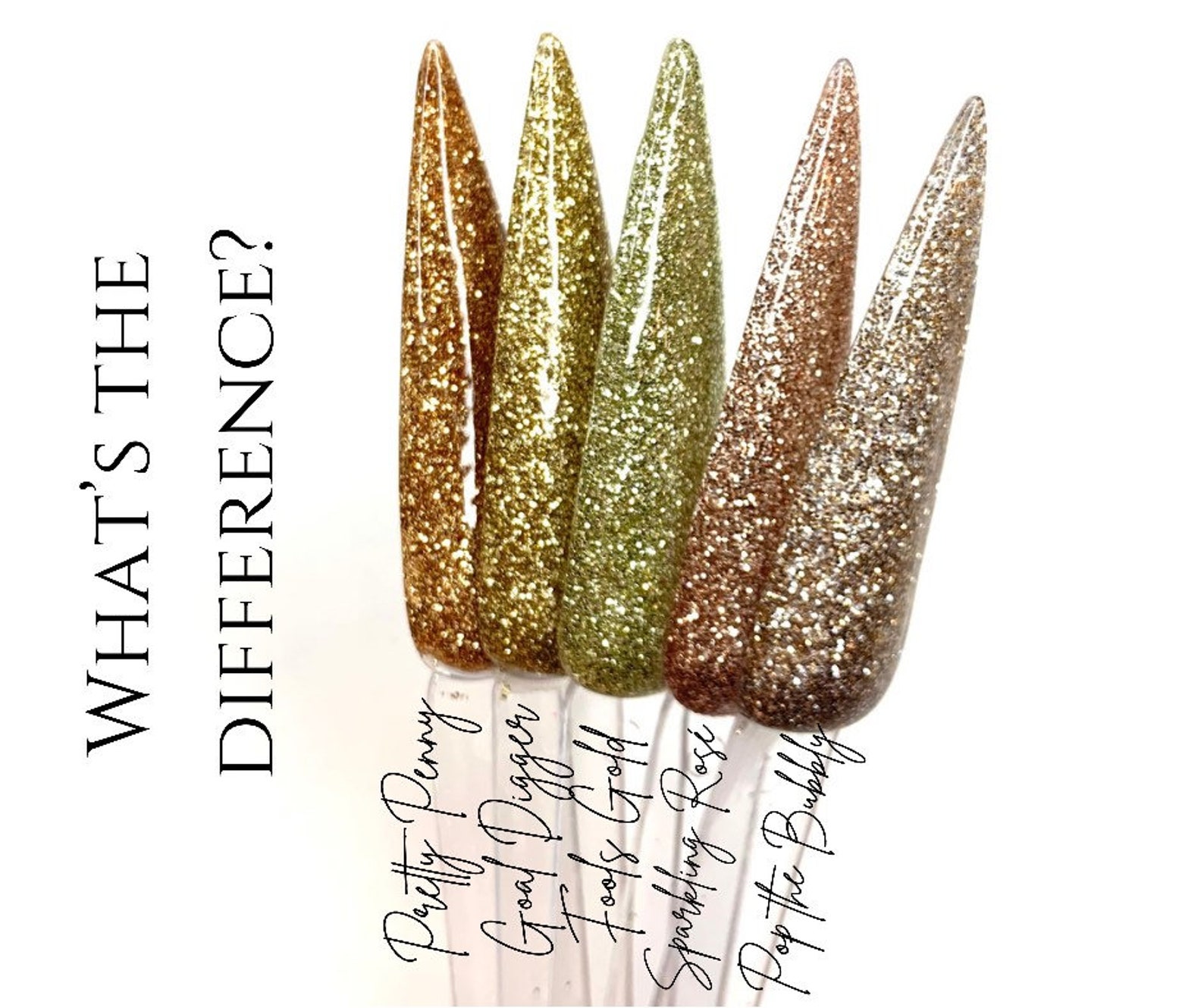 FOOLS GOLD Dip Powder Nail Dip Dip Powders Nail Dip | Etsy