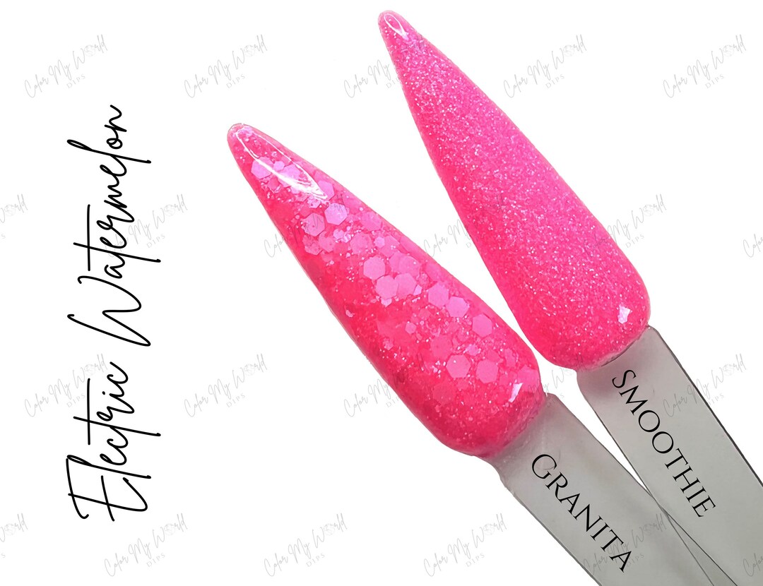 ELECTRIC WATERMELON- Neon Dip Powder, Dip Powder, Dip Powders, Nail ...