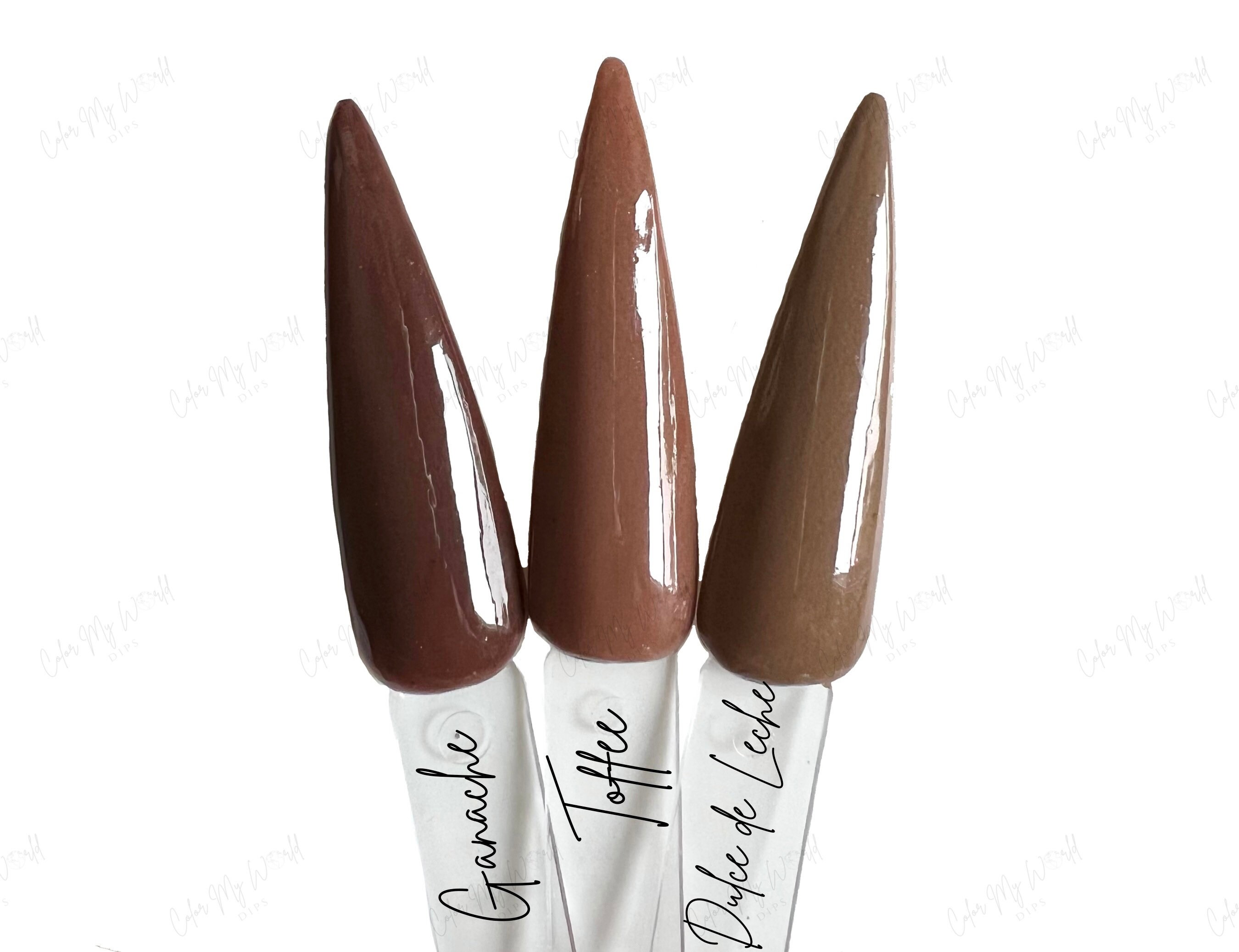 GANACHE Brown Dip Powder Chocolate Nail Dip Dip Powder - Etsy