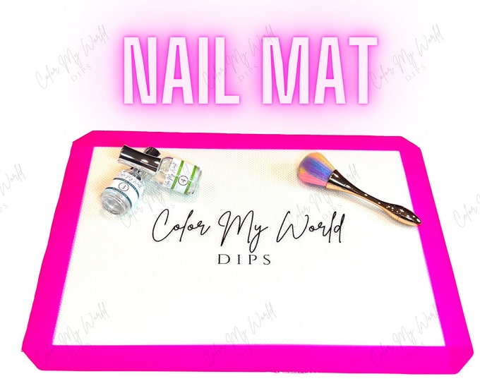 NAIL MAT Silicone Nail Mat, Silicone Mani Mat, Mani Mat, Silicone Mat ...