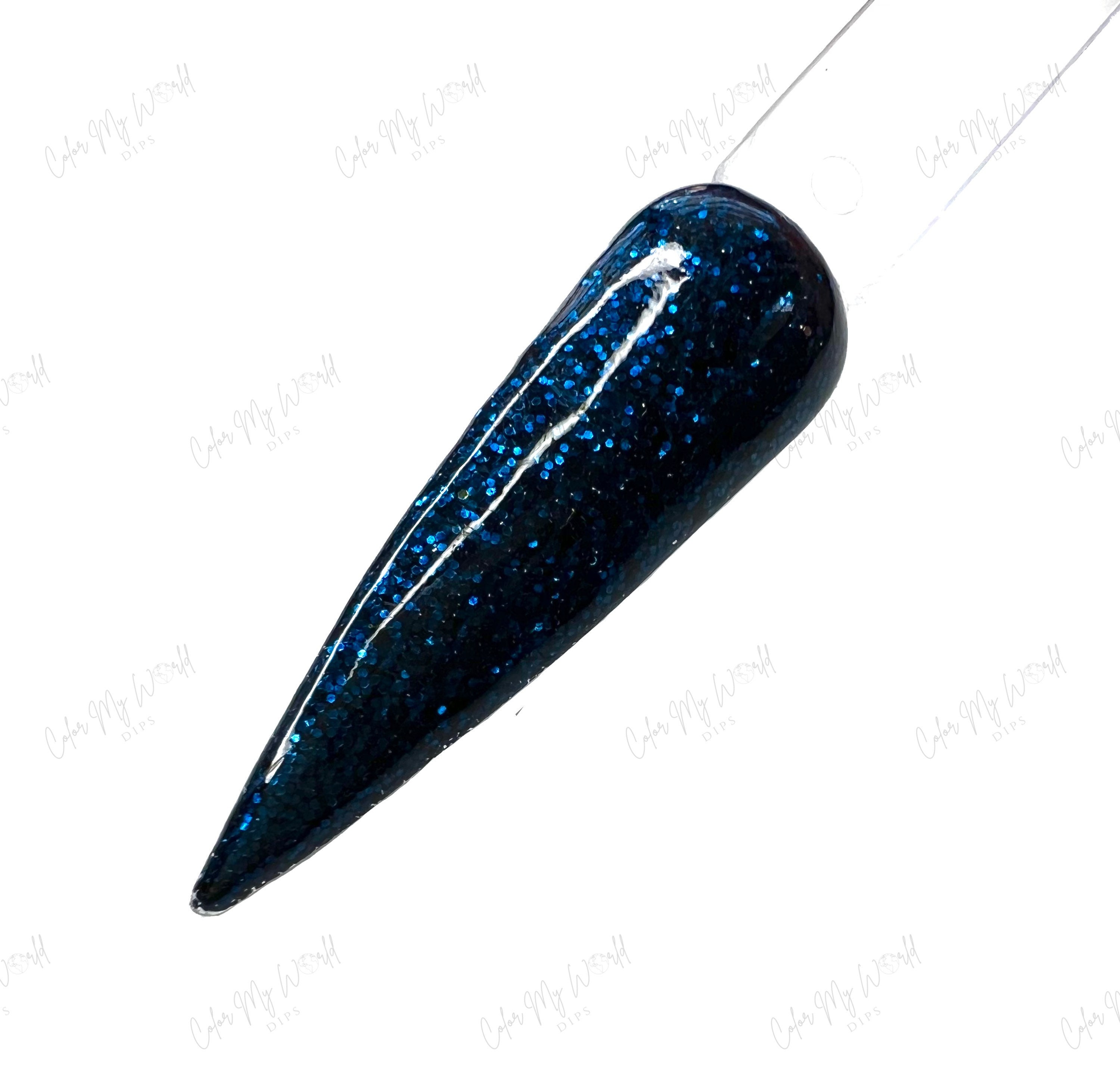 SAPPHIRE Blue Glitter Dip Powder Blue Glitter Nail Dip Dip - Etsy
