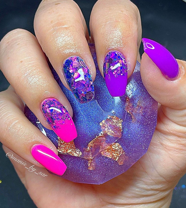 SAVAGE Neon Dip Powder Neon Dip Nails Dip Powder Dip - Etsy