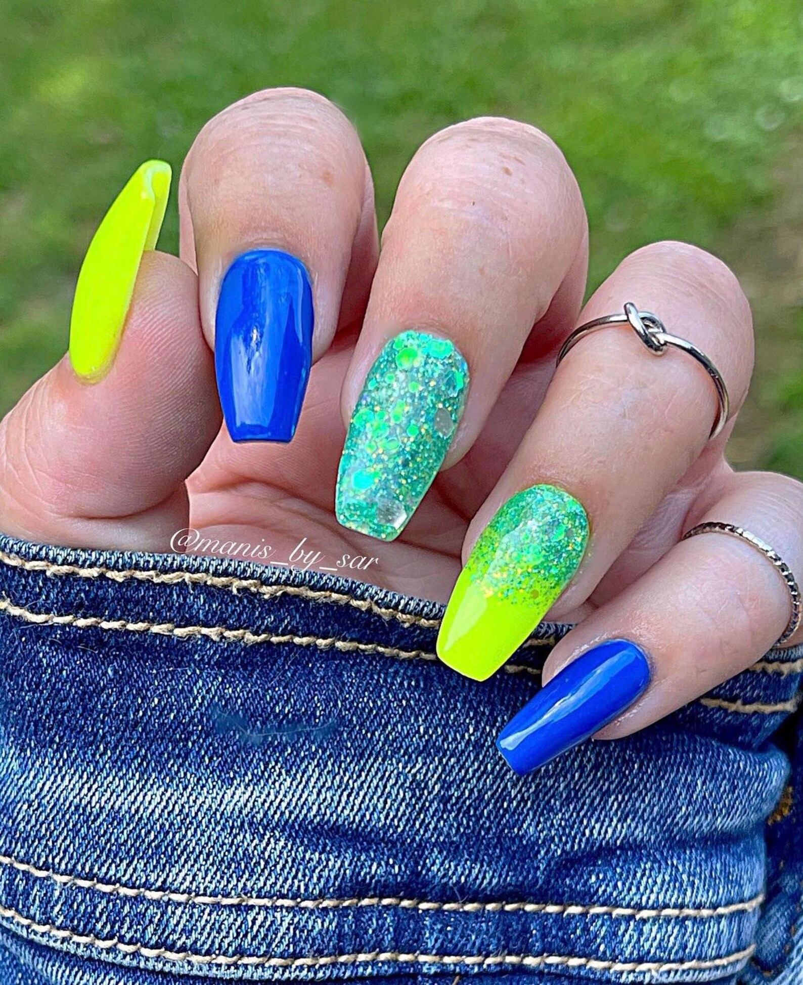 ELECTRIC LEMONADE- Neon Dip Powder, Neon Dip Nails, Dip Powder, Dip ...