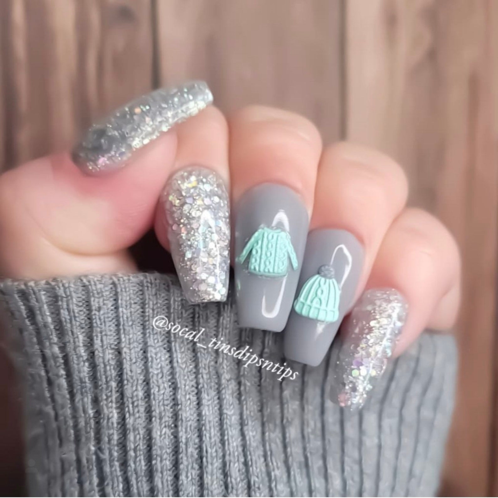 MOODY- Gray Dip Powder, Gray Nail Dip Powder, Nail Dip Powder, Dip ...