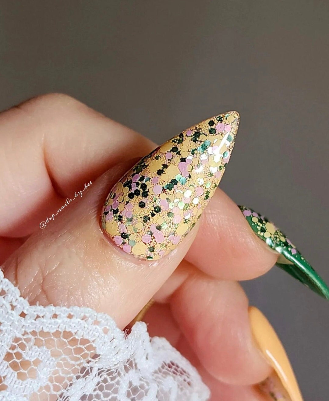 SPRING in YOUR Step-spring Nail Dip, Glitter Dip Powder, Glitter Nail ...