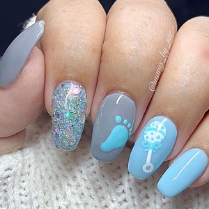 MOODY- Gray Dip Powder, Gray Nail Dip Powder, Nail Dip Powder, Dip ...