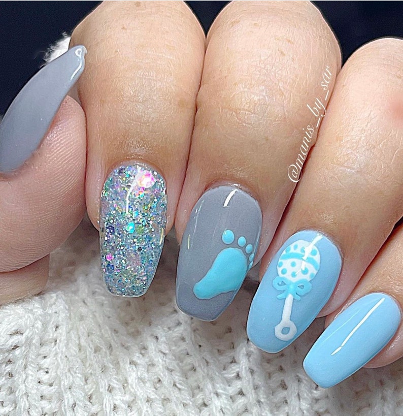 MOODY- Gray Dip Powder, Gray Nail Dip Powder, Nail Dip Powder, Dip ...