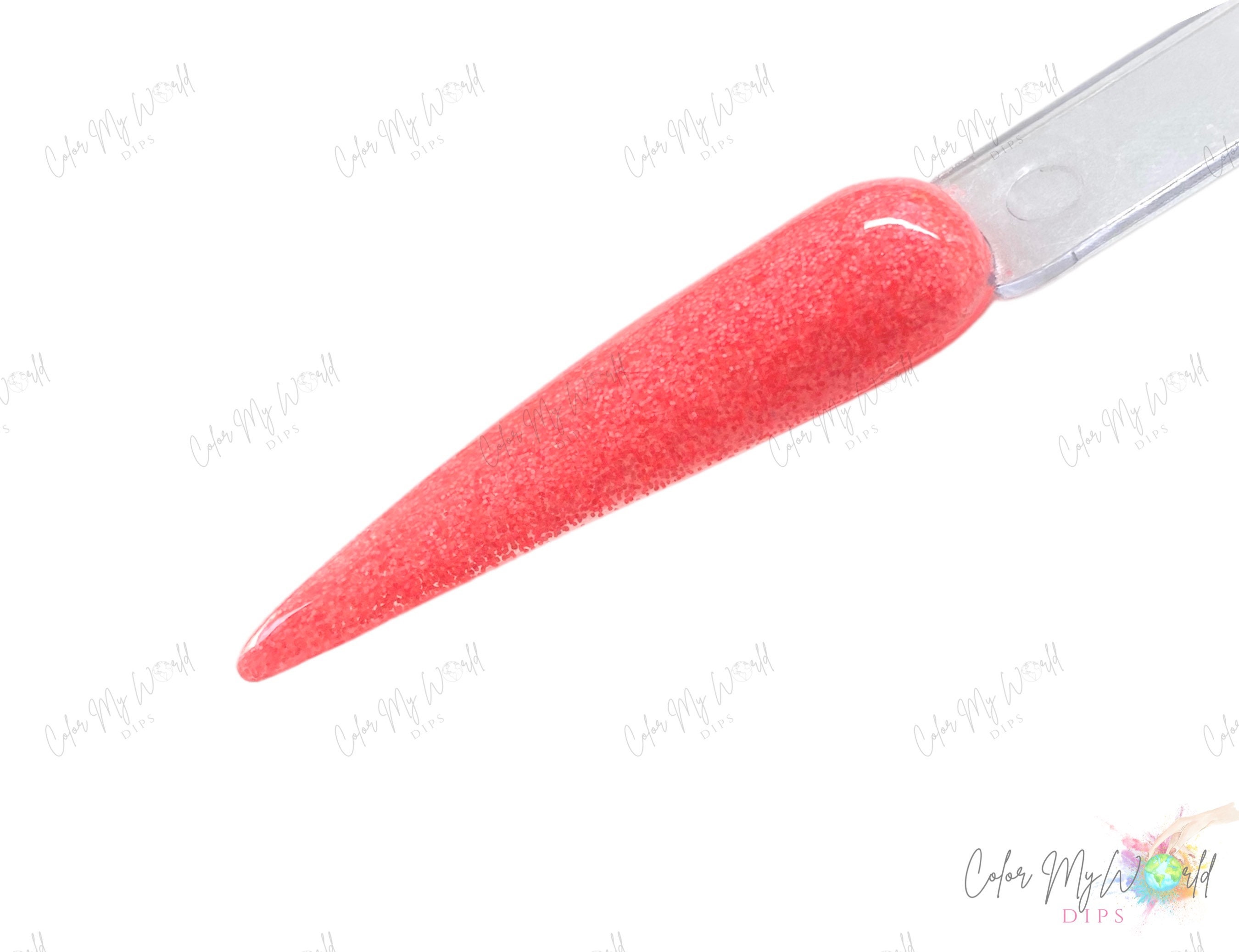 RUBY RED-ICULOUS Neon Dip Powder Dip Powder Dip Powders | Etsy