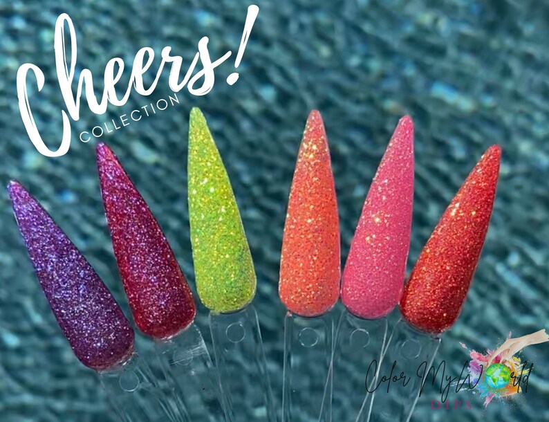 FIREBALL Glitter Dip Powder Dip Powder Dip Powder Dip - Etsy