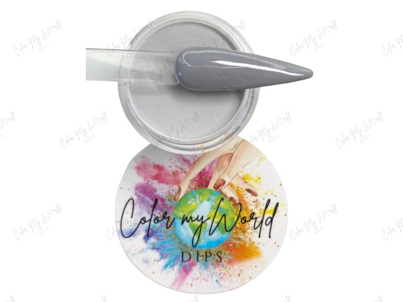 MOODY- Gray Dip Powder, Gray Nail Dip Powder, Nail Dip Powder, Dip ...