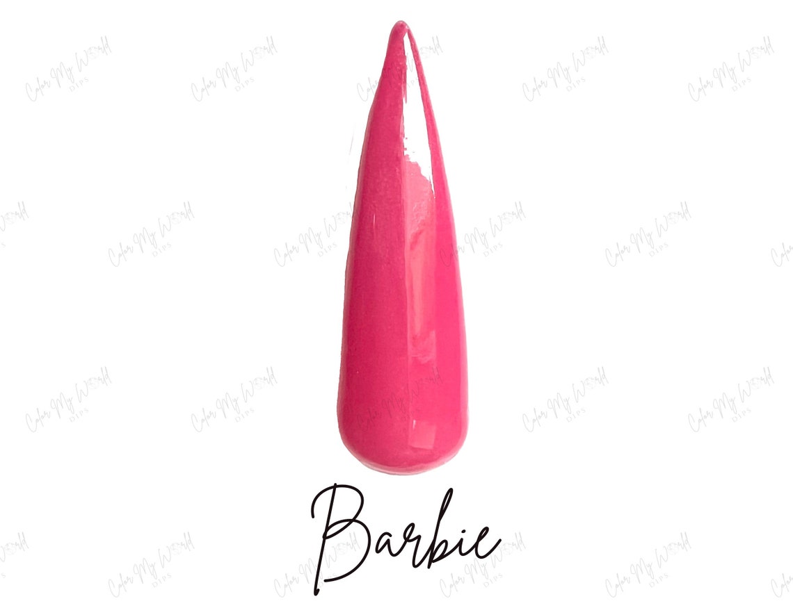 BARBIE- Barbie Pink Dip Powder, Barbie Pink Nail Dip, Dip Powder, Nail ...