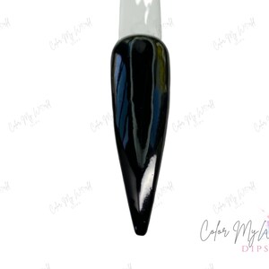 CLOUT- Black Nail Dip Powder, Black Dip Powder, Nail Dip, Dip Nails ...