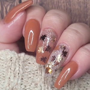 HELLO Autumn-glitter Dip Powder, Fall Nail Dip, Dip Powder, Dip Powder ...