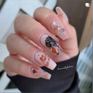 HELLO Autumn-glitter Dip Powder, Fall Nail Dip, Dip Powder, Dip Powder Nails, Nail Dip, Dip ...