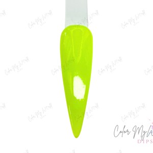 ELECTRIC LEMONADE Neon Dip Powder Neon Dip Nails Dip - Etsy