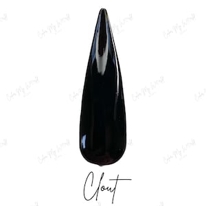CLOUT Black Nail Dip Powder Black Dip Powder Nail Dip Dip - Etsy