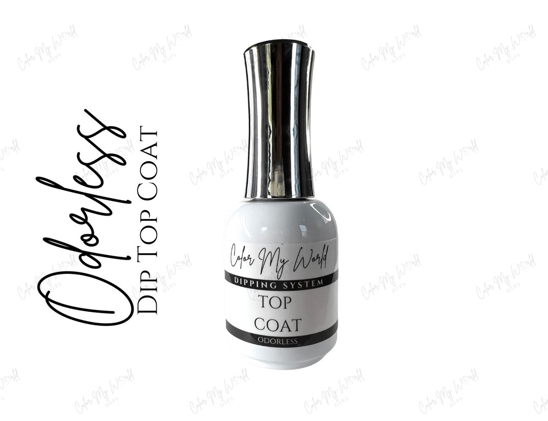 ODORLESS TOP COAT- Dip Powder, Nail Dip, Nail Dipping Powder, Nail Dip ...